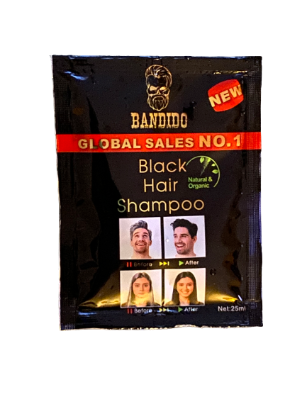 Bandido Natural and Organic Black Hair Shampoo 25 ml